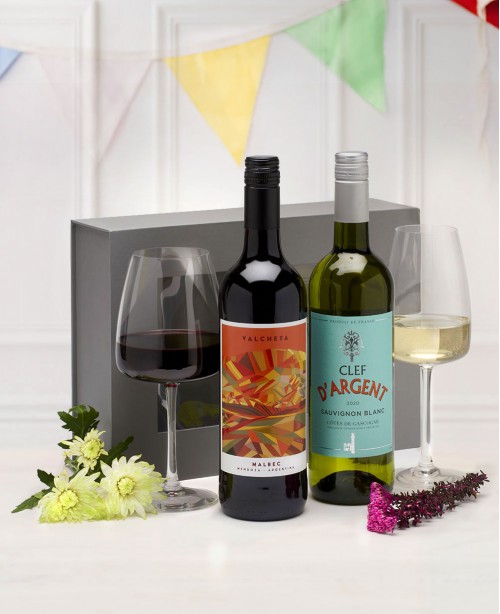 Blissful Birthday Wine Duo Gift Hamper (Birthday Gift)