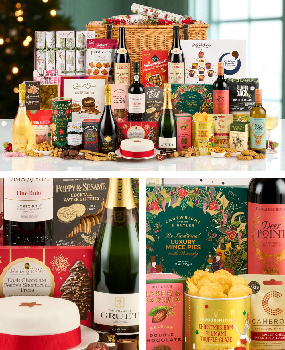 Indulgent Family Celebration Gift Basket (Gift Hampers London)